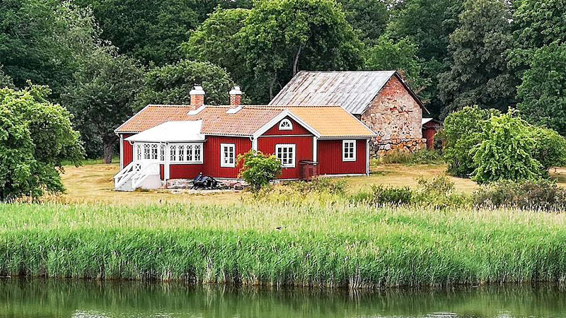 Svensk torp til 8 personer nord for Kalmar